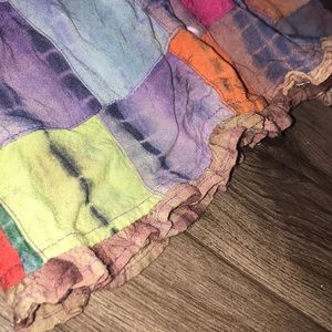 Blue Sky | Tops | Blue Sky Fair Trade Tie Dye Patchwork Tank Top | Poshmark